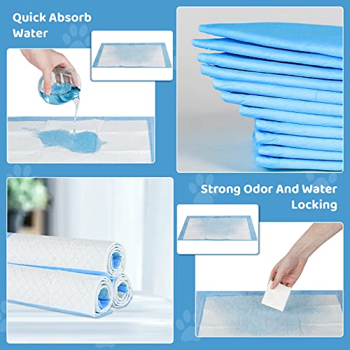 Disposable Puppy Training Pads 100 Count Pee Pads for Dogs, Cats, Rabbits and Guinea Pigs Waterproof Super Absorbent Odour Locking 13β x 18β