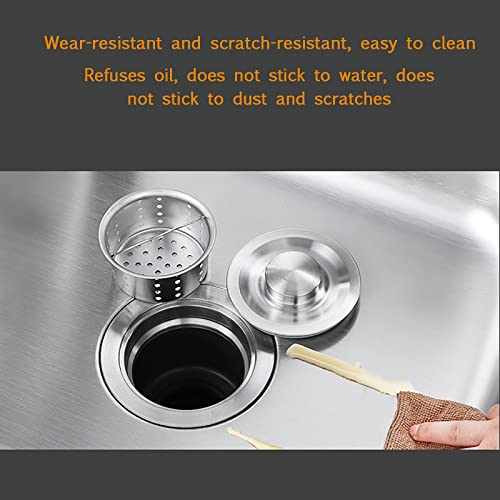 HATAI Freestanding Stainless Steel Sink 304 Stainless Steel Utility Sink Freestanding 1 Compartment Kitchen Sink with Worktop Commercial Restaurant Sink Set Commercial/Industrial Sink