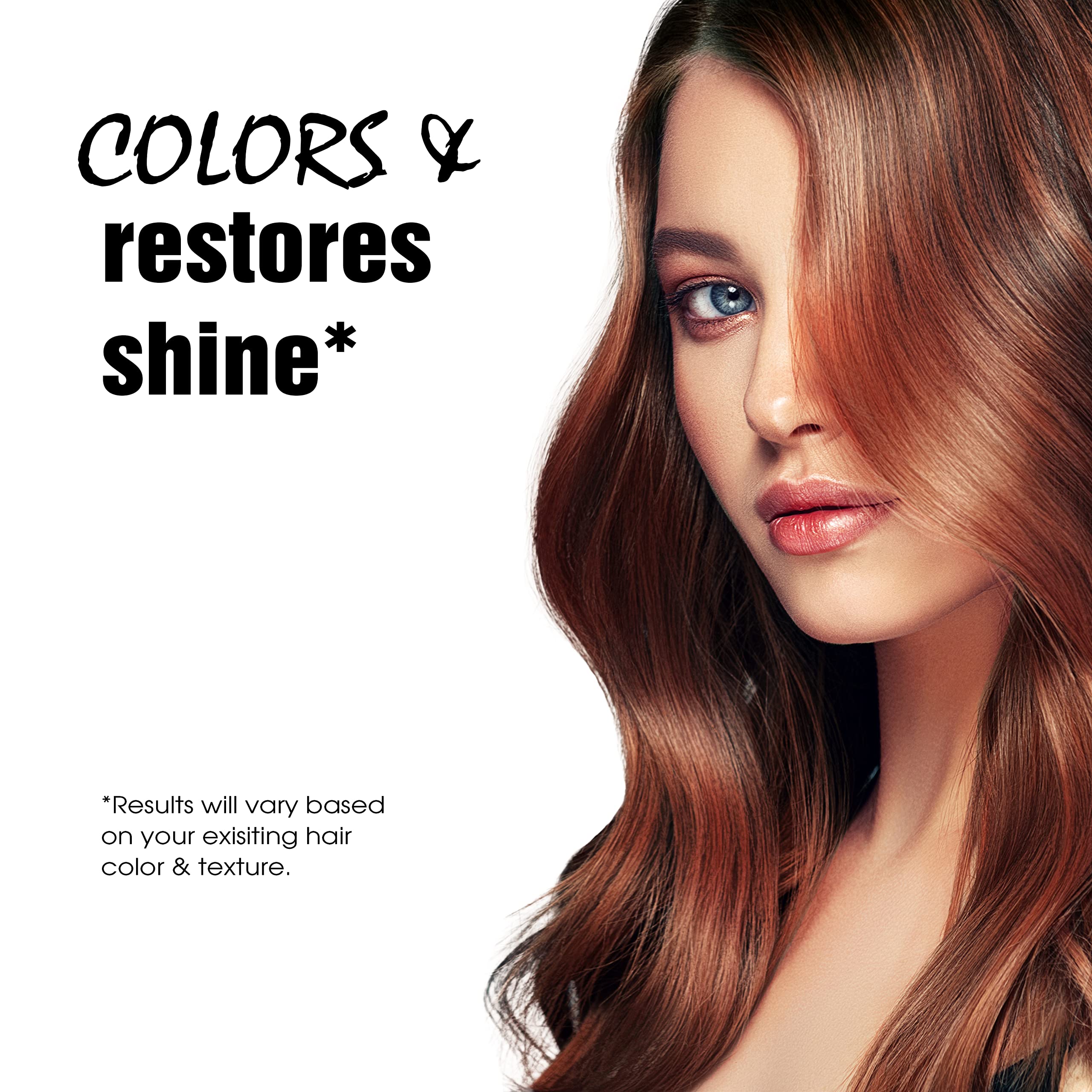 Light Mountain Mahogany Hair Dye - Organic, Chemical-Free, Semi-Permanent for Men/Women, with Henna Leaf Powder and Botanicals, 16 Oz