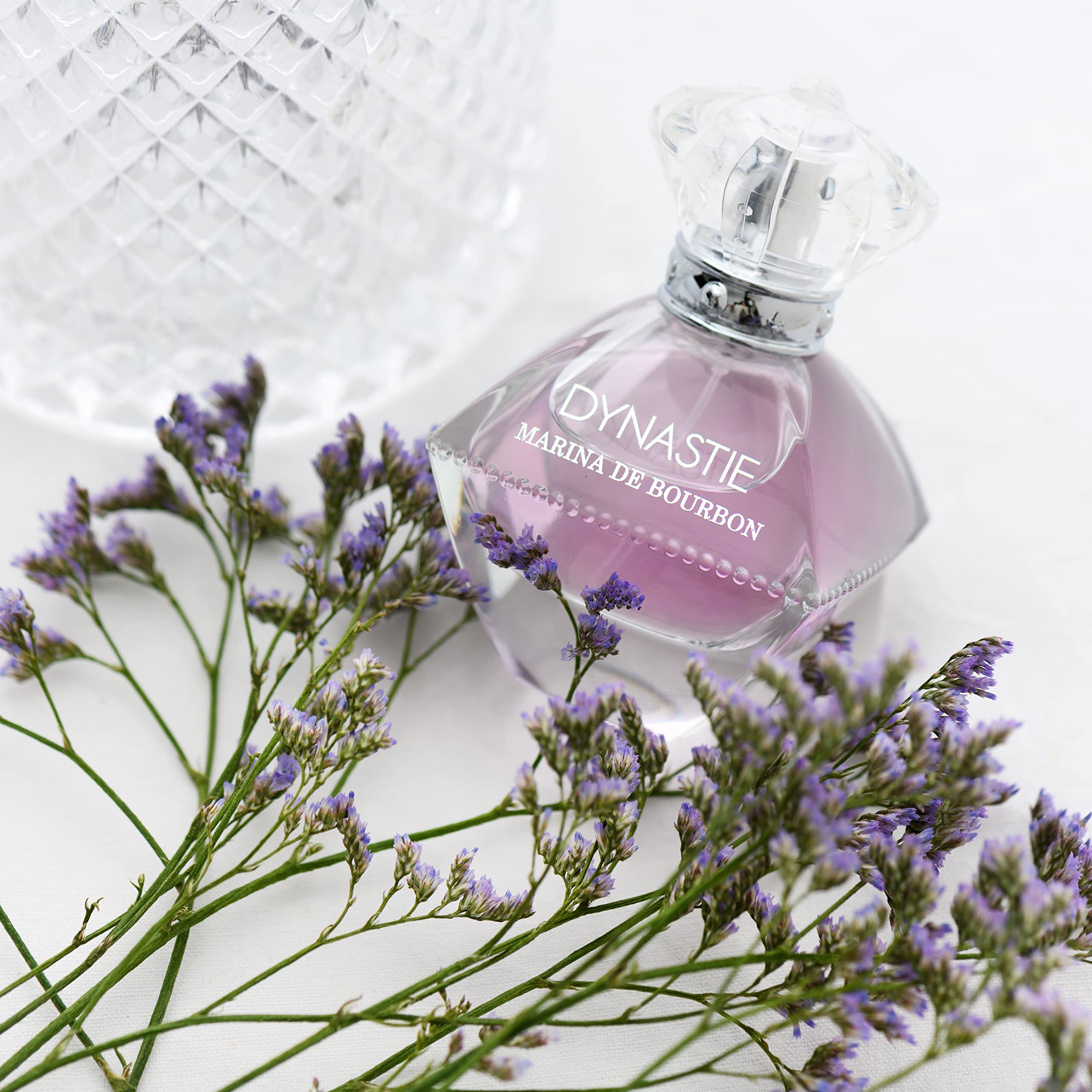 Dynastie Mademoiselle by Princesse Marina De Bourbon - Eau de Parfum for Women - Opens with Pear, Mandarin Orange and Black Currant - Blended with Peony - For Joyful and Fanciful Ladies - 3.4 oz