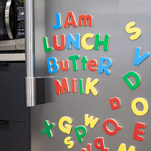Melissa & Doug 52 Wooden Alphabet Magnets in a Box - Uppercase and Lowercase Letters - ABC Learning Toys, Chunky Magnetic Letters For Toddlers And Kids Ages 3+