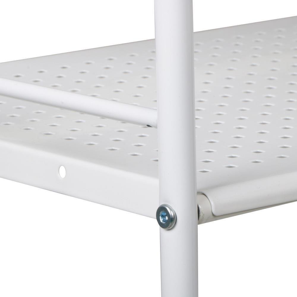 World Pride Rolling Salon Trolley Cart, 3 Tier, White