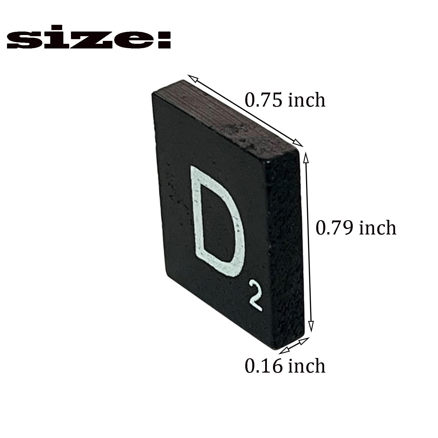 Black 400 PCS Wood Scrabble Tiles DIY Wooden Scrabble Letters for Spelling Wood Tile Game