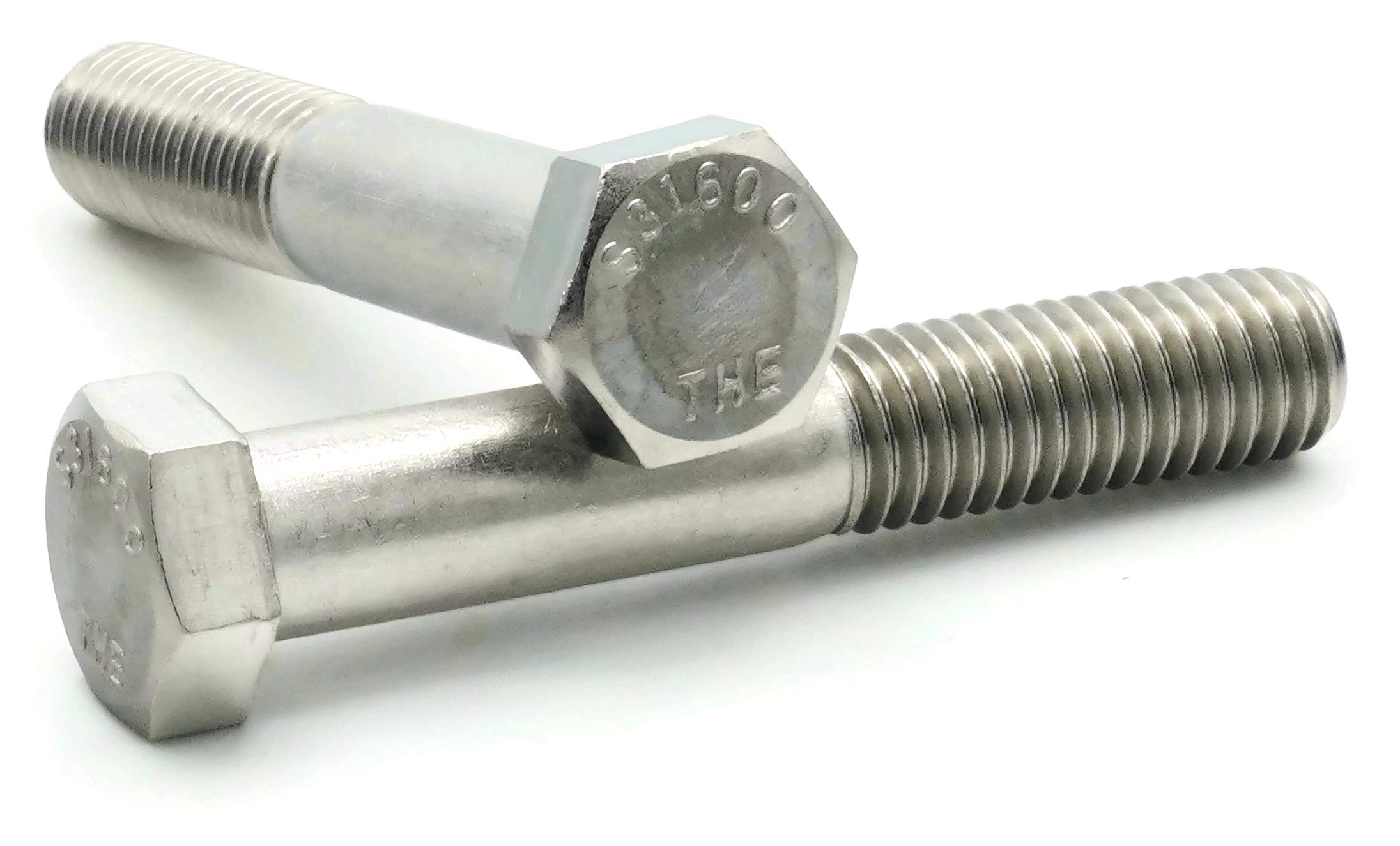 Hex Cap Screws 316 Stainless Steel - 1/2-13 x 4-1/2 Partial Thread Qty-25