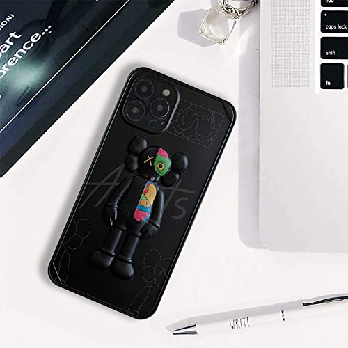 DOWINTIGER Cool iPhone 11 Pro Max Case for Boys Men, Kawaii 3D Cartoon Street Fashion Shockproof Protection TPU and IMD Protective Designer Case for iPhone 11 Pro Max - Black