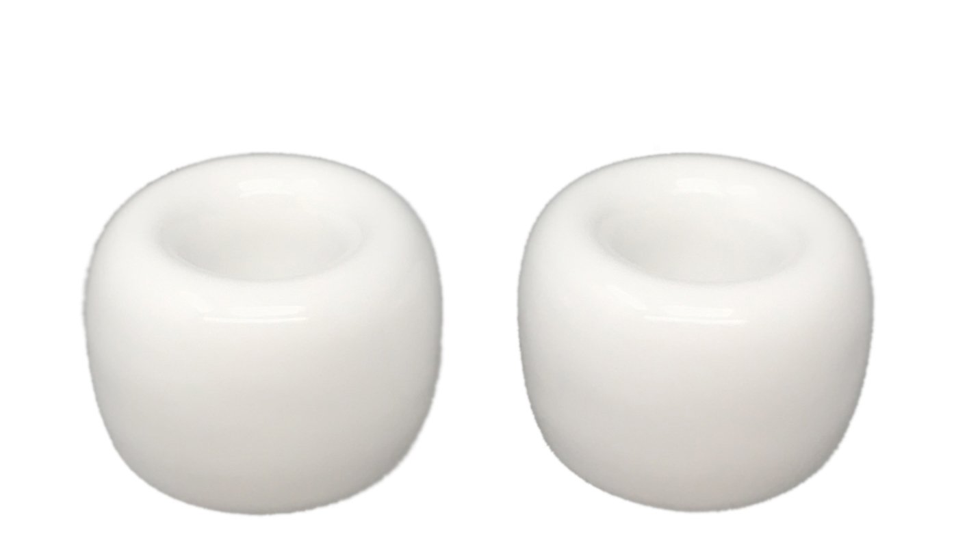 Tetra-Teknica Less is More Series TBS-01 Porcelain Toothbrush Stand, Color White, 2 per Pack