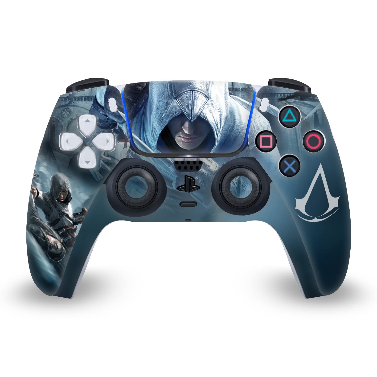 Head Case Designs Officially Licensed Assassin's Creed Key Art Altaïr Graphics Vinyl Faceplate Sticker Gaming Skin Decal Cover Compatible With Sony PlayStation 5 PS5 DualSense Controller