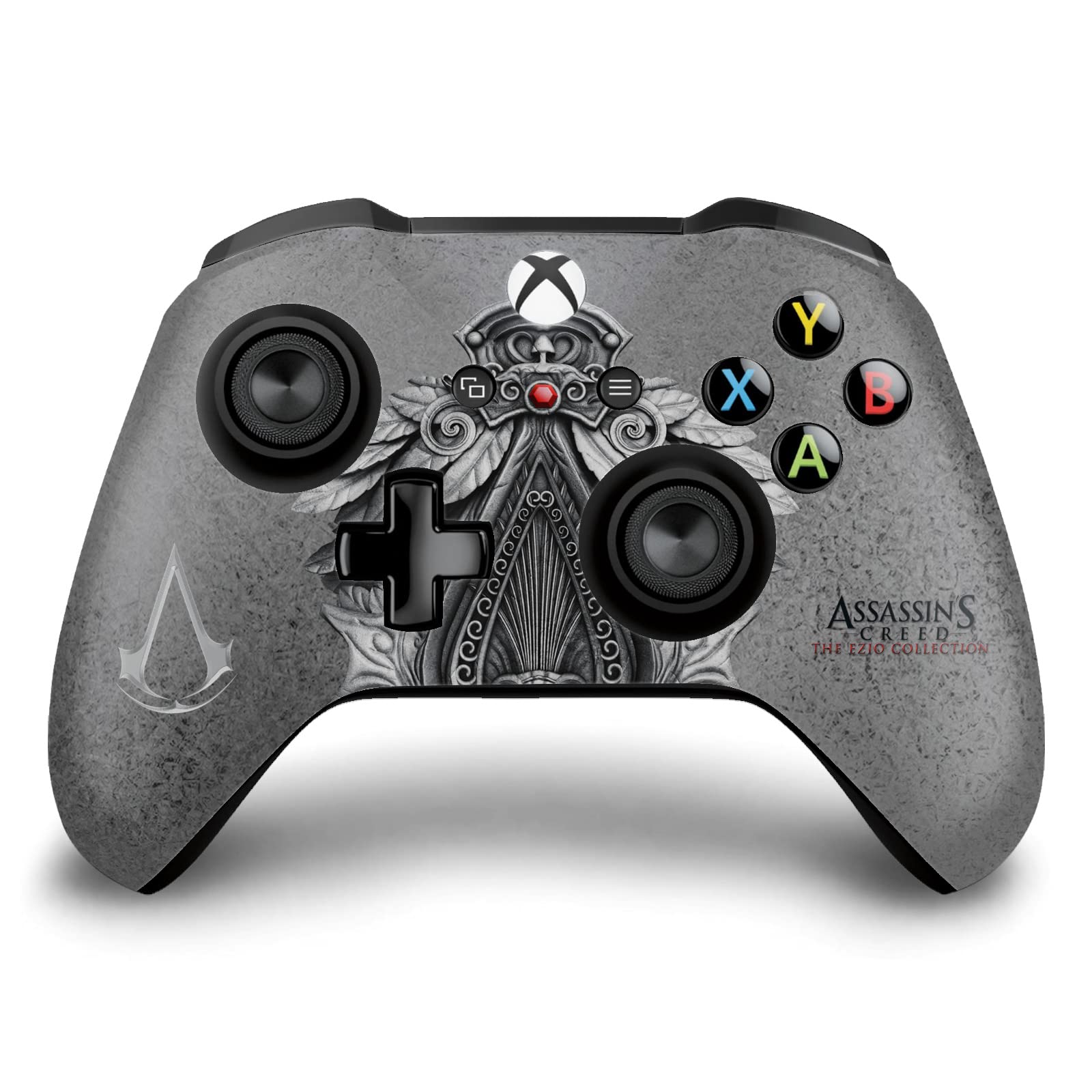 Head Case Designs Officially Licensed Assassin's Creed Belt Crest Brotherhood Graphics Vinyl Sticker Gaming Skin Decal Cover Compatible With Xbox One S Console and Controller Bundle
