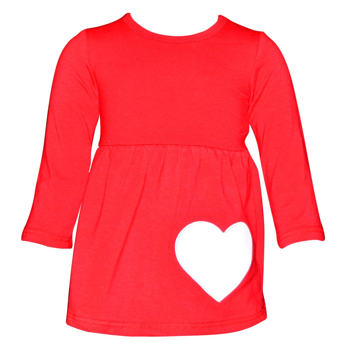 Unique Baby Girls Valentines Day Toddler Double Hearts Legging Set Outfit (4 Years, Red)