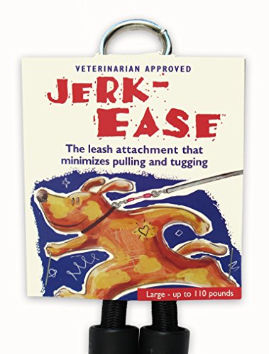 JERK-EASE BUNGEE DOG LEASH EXTENSION β Patented Shock Absorber Attachment Protects You and Your Dogs β Works with ANY Leash & Collar or Harness β a MUST for Retractable Leashes β PICK SIZE/COLOR BELOW