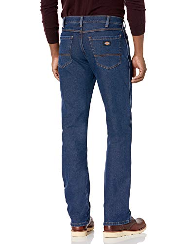 Dickies Men's Warming Temp-IQ Denim 5-Pocket Jean, Stonewashed Indigo, 36W x 32L