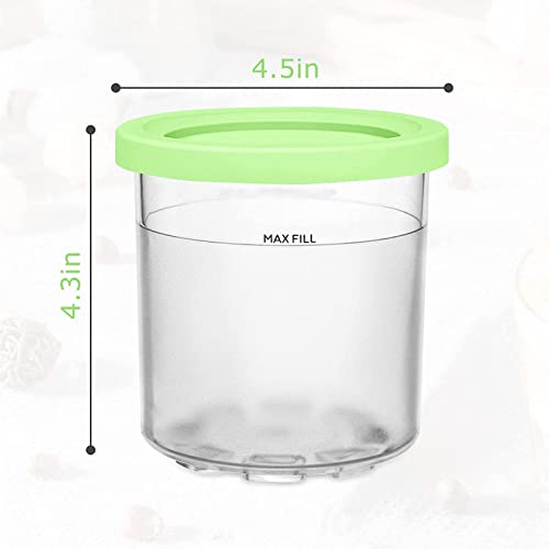Creami Pint Containers, for Ninja Creami Pints, Creami Deluxe Pints Bpa-Free,Dishwasher Safe for NC301 NC300 NC299AM Series Ice Cream Maker