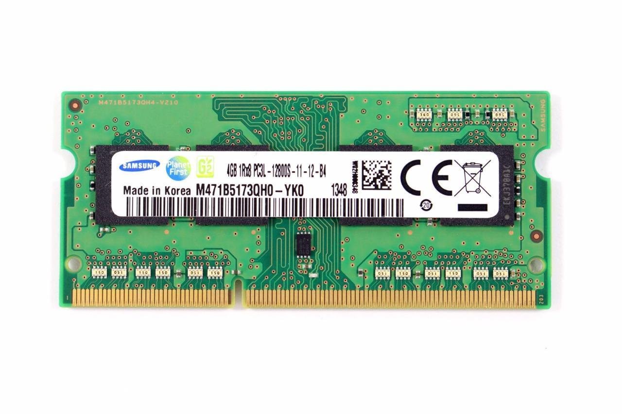 Samsung Laptop Memory 4GB 1Rx8PC3L-12800S-11-13-B4 M471B5173QH0-YK0