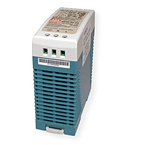 TRENDnet 60 W Single Output Industrial DIN-Rail Power Supply, Universal AC Input, Extreme -20 to 70 °C (-4 to 158 °F) Operating Temp., Ti-M60204, Blue