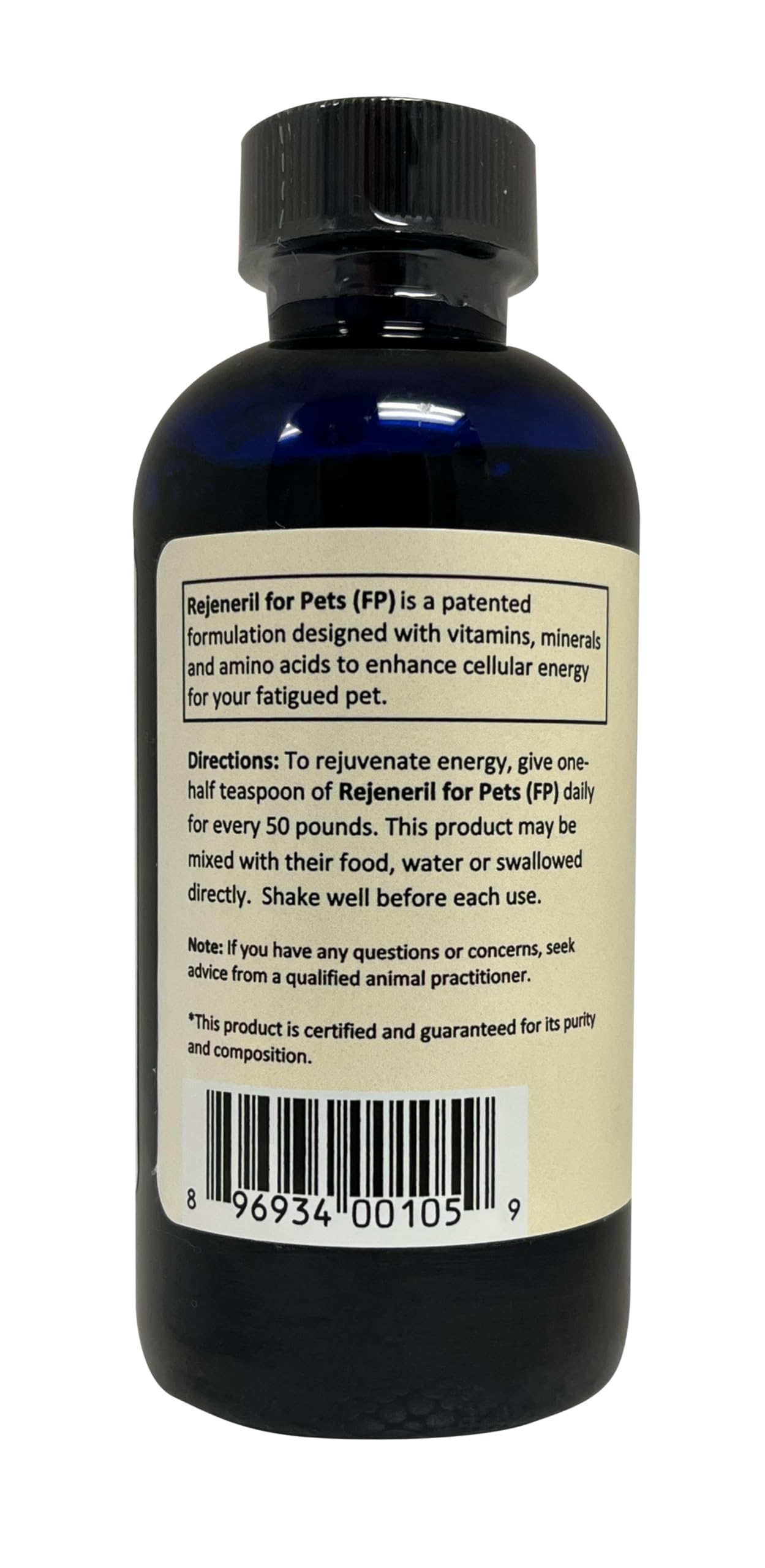 Rejeneril-FP 4oz up to 240 Servings Naturally Relieve Fatigue in Pets Increase Energy Normal Appetite Immune Support Dog Cat & Pet Formulation Antioxidant Vitamin Mineral Supplement Longevity Vitality
