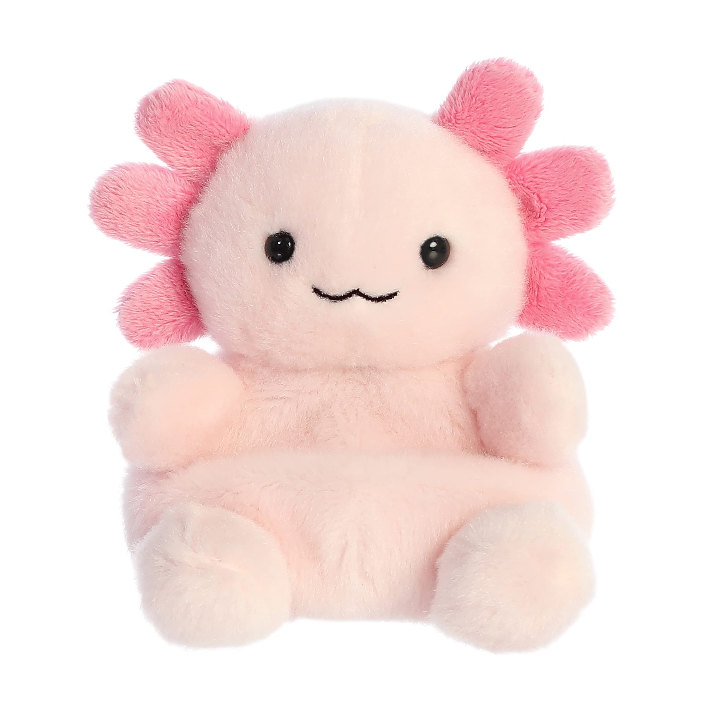 AuroraŽ Adorable Palm Pals⢠Ax Axolotl⢠Stuffed Animal - Pocket-Sized Play - Collectable Fun - Pink 5 Inches
