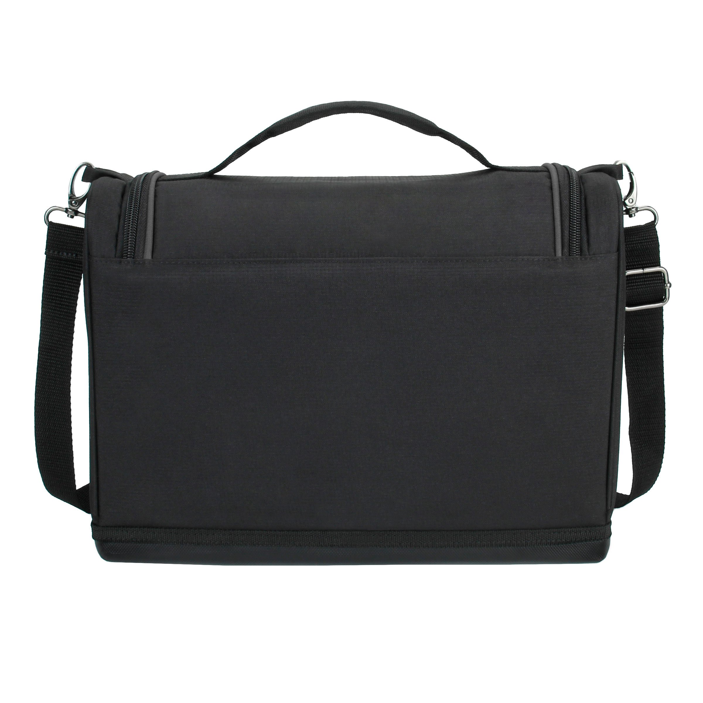 USA Gear Small Messenger Bag Compatible with Microsoft Surface Pro 11th Gen, Surface Pro 10, Pro 9, Pro 8 - Shoulder Bag Travel Tablet Bag Fits Surface Accessories, Charger, Keyboard, Mouse (Black)