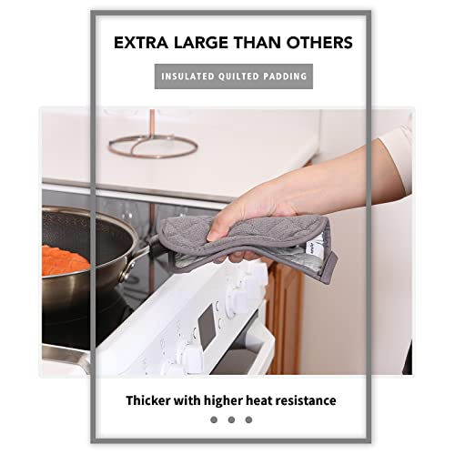 Joyhalo 4 Pack Pot Holders for Kitchen Heat Resistant Clearance Pot Holders Sets Oven Hot Pads Terry Cloth Pot Holders for Cooking Baking