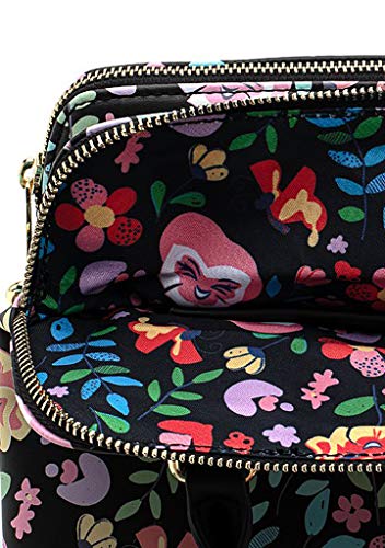 Loungefly X Disney Alice in Wonderland Flowers AOP Crossbody Bag