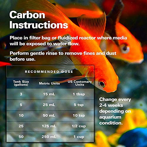 Kolar Labs Crystal Cal Activated Carbon β Large Jar, Activated Charcoal for Aquariums and Fish Tanks