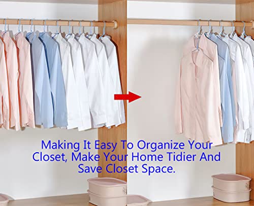 Clothes Hanger Connector Hooks 60 Pcs Hangers Space Saving Closet Hanger Plastic Hooks for Family or Clothing Shop Organizer Hangers Accessory