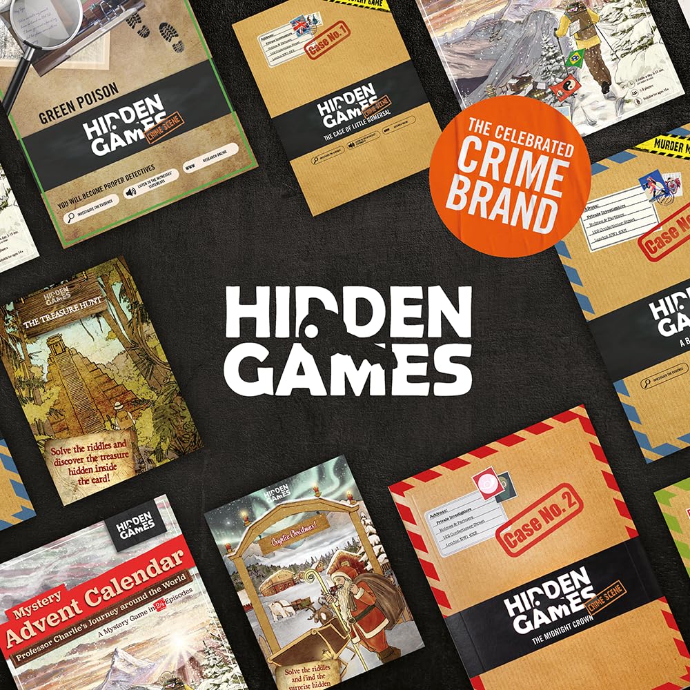 Hidden Games Crime Scene - The Midnight Crown - USA - Realistic Crime Scene Game, exciting Detective Game, Murder Mystery Game