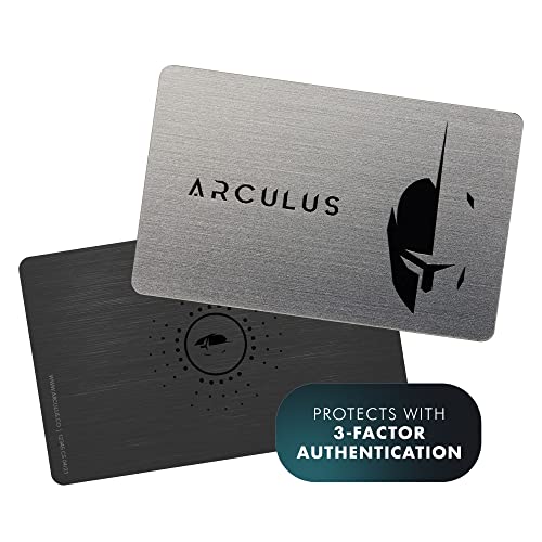 Arculus Silver Key Card - Secure & Convenient Crypto Wallet for Digital Asset Cold Storage. Crypto Cold Wallet for Bitcoin, Cryptocurrency & NFTs. Offline Wallet for Crypto w/ 3-Factor Authentication