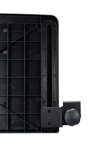 Desk Tray Add-on - CTA Desk Add-on Bundle with Keyboard Tray, Desk Organizer, Heavy-Duty Metal Keyboard, Mouse Tray, Organizer Tray Compartments, and Cable Routing Column (PC-DAB) - Black