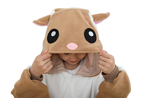 Flora Huxley Kids Animal Onesie Cosplay Helloween Costume (Flying Squirrel, 6 Years)