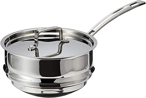 Cuisinart MCP111-20N MultiClad Pro Stainless Skillet, 20-cm, Universal Double Boiler w/Cover