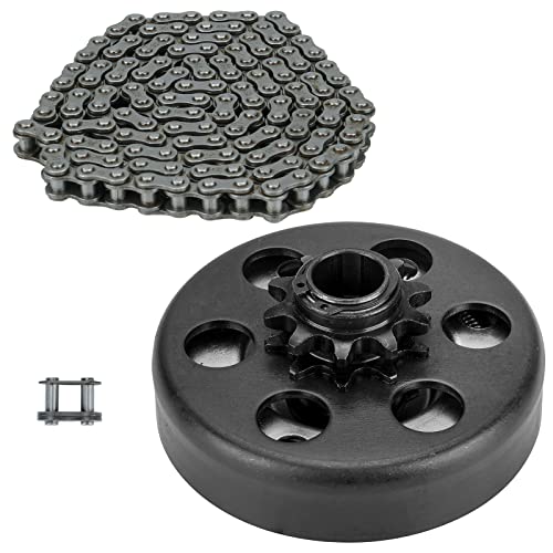 Go Kart Clutch 3/4 Bore 10T with #40/41/420 Chain, Centrifugal Clutch Fit for Minibike MB165 & MB200 and Honda Cloned Engines GC160, GC190, GX120, GX140, GX160, GX200. Up to 6.5HP