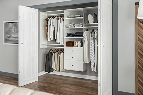 Easy Track RD04ON 4-Inch Deluxe Replacement Drawer for Closet Storage Tower Organizer Kits, White