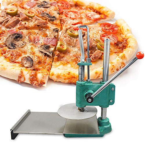 JINHZIXIU 9.5in Pizza Dough Press Manual For Home Or Commercial Use Stainless Steel