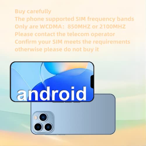EVRIO Unlocked Phone,s88u,Android Smartphone ,Dual SIM Card,1GB RAM ,16GB ROM,Only Supports Dual SIM Card Frequency Band of 3GWCDMA :850/2100MHZ,6.11 inch Screen9(Blue)