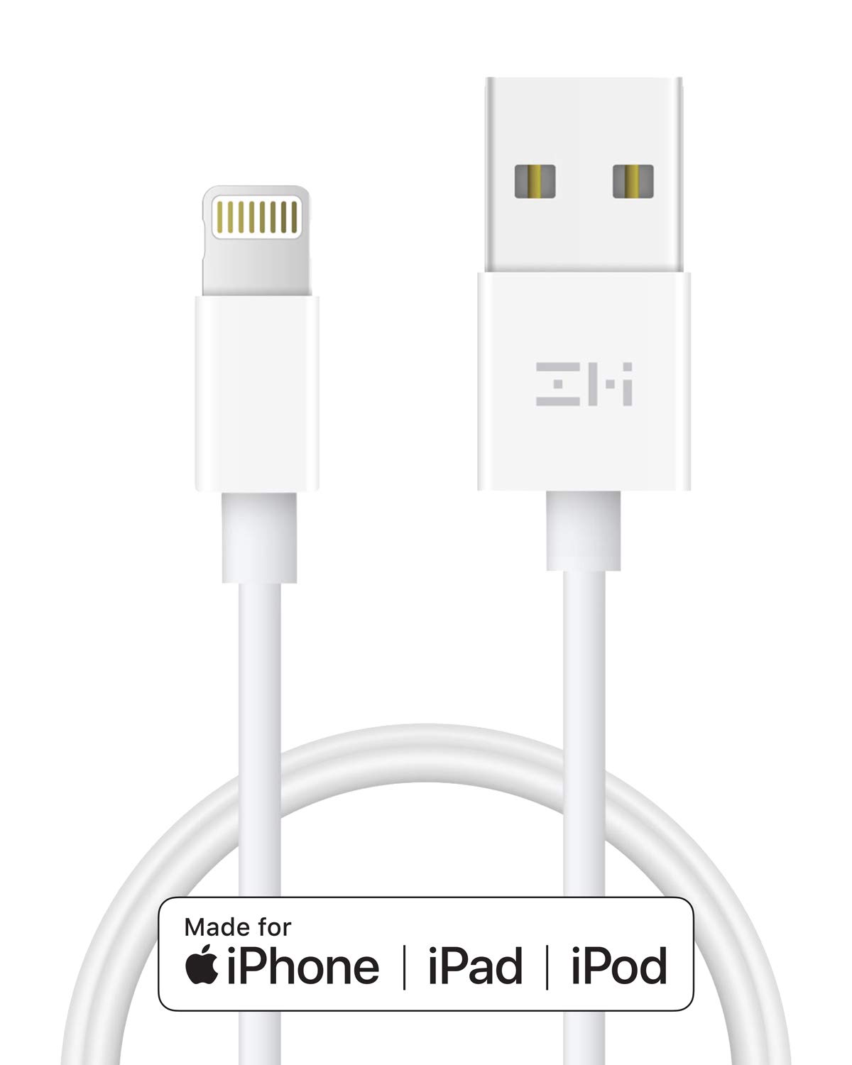 ZMI [3.3ft] Lightning Cable/iPhone Charge Cable Charger Cord, MFi for iPhone 8/8 Plus/X/XS/XS Max/XR/7/7 Plus/SE/6/6 Plus/6S/6S Plus/5/5C/5S, iPad/iPad Mini/iPad Air, iPod Touch/Nano