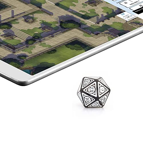 GoDice D20 Connected – The World’s First Connected Polyhedral Dice for Online RPG Play. Connects to Roll20, Foundry VTT, and Discord Platforms. Physical Die, Real-Time Calculations. Cool Tech Inside