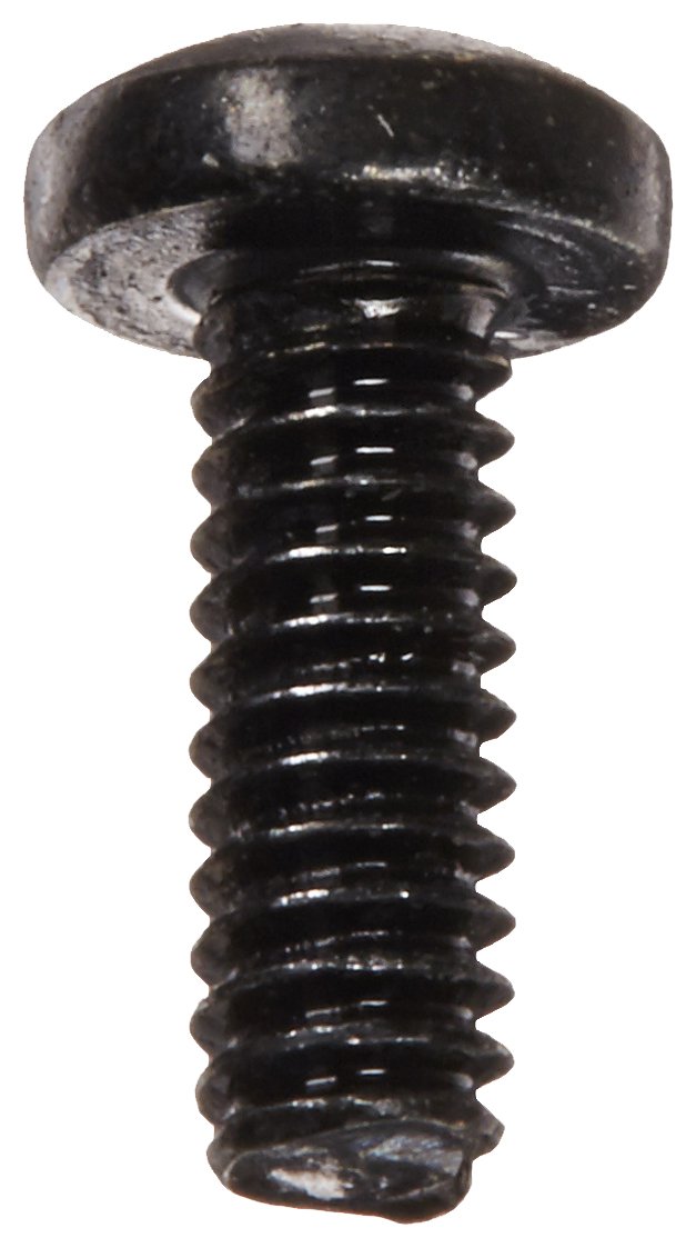 Small Parts Steel Pan Head Machine Screw, Black Oxide Finish, Meets ASME B18.6.3, #1 Phillips Drive, #2-56 Thread Size, 1/4" Length, Fully Threaded, Import (Pack of 100)