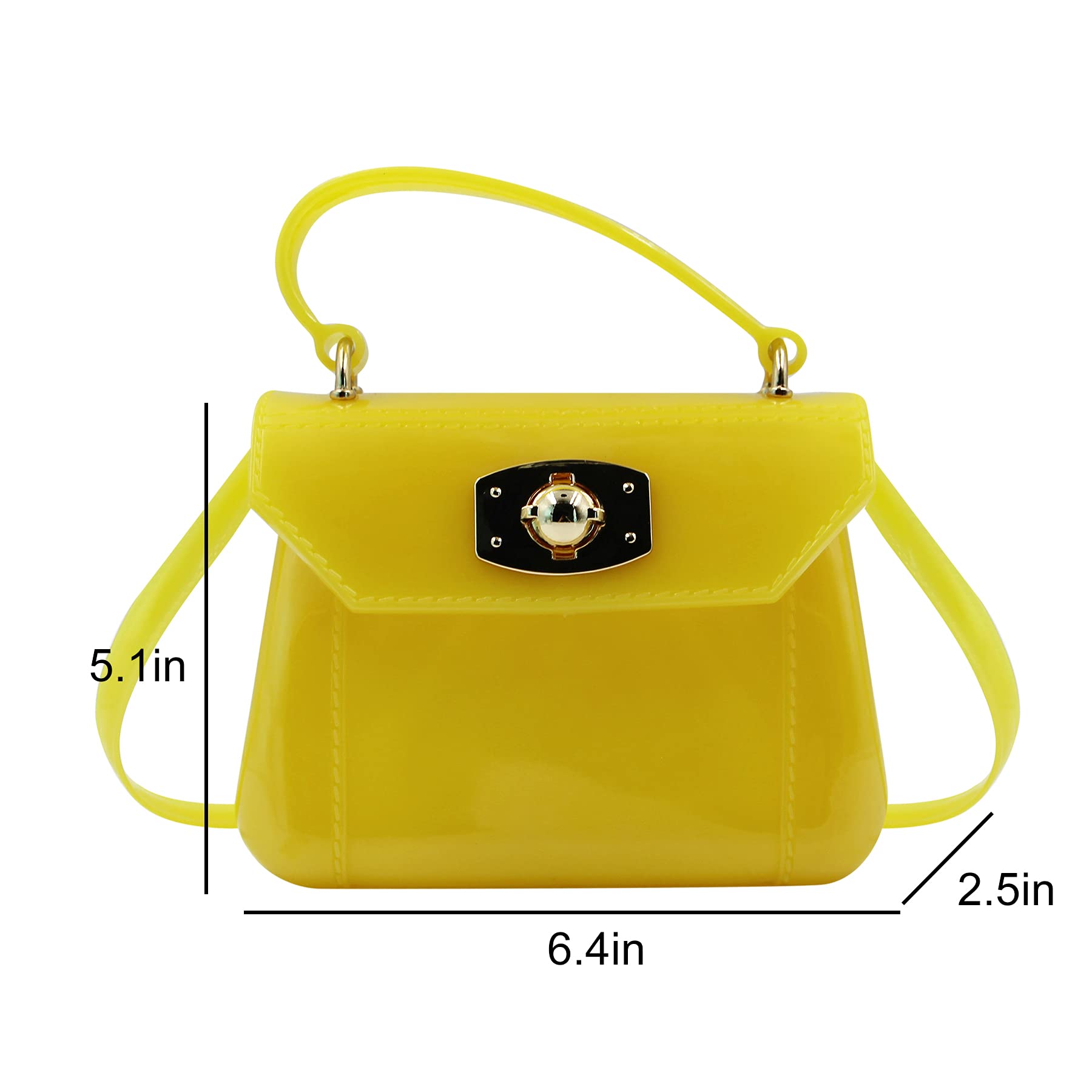 Little Girls Purse Small Candy Color Jelly Crossbody Bag Satchel Tote Handbag Shoulder