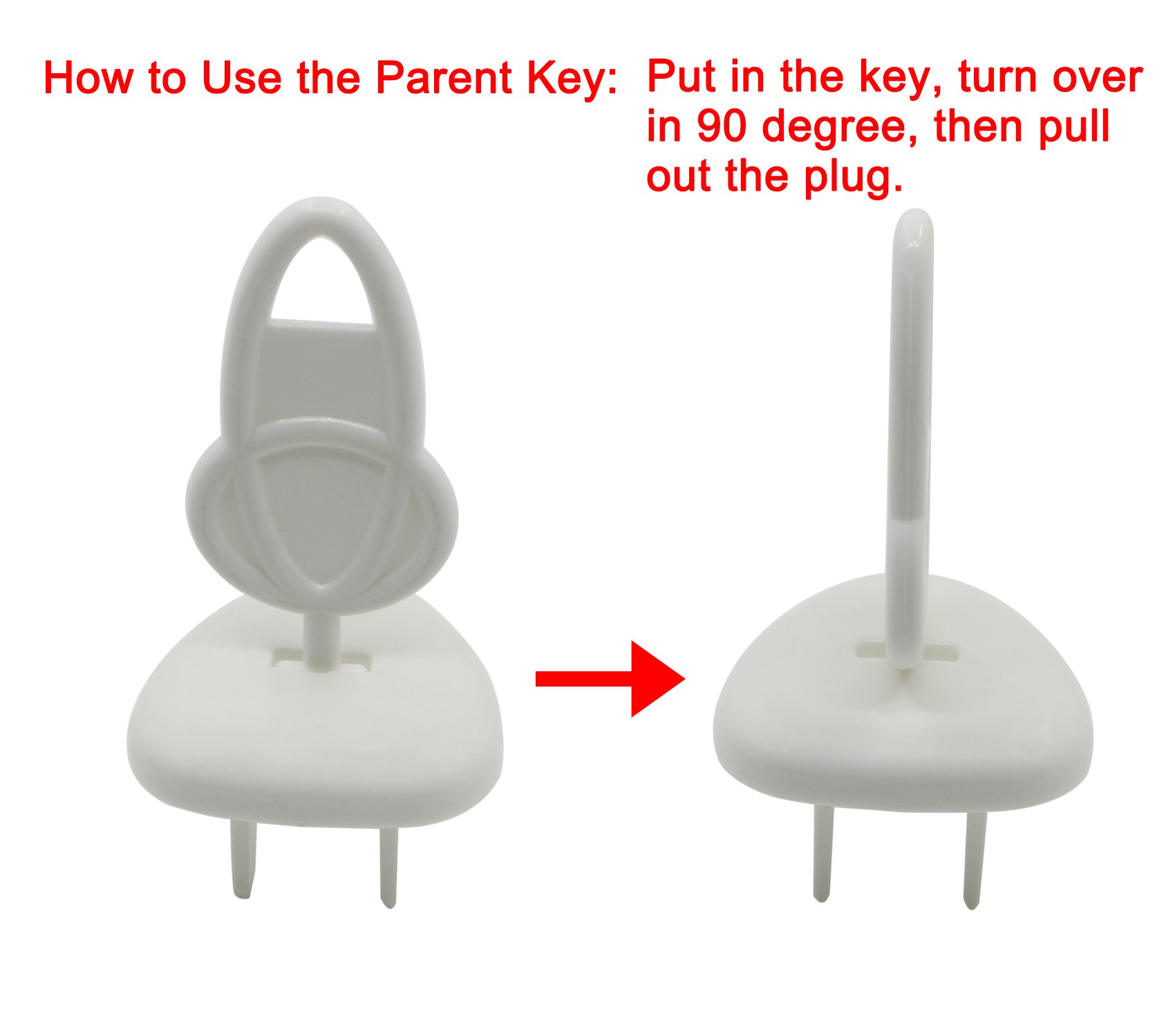 UCLEVER Outlet Plug Covers Baby Proofing Electric Protector Caps Kit for Child Safety (24 Plugs + 4 Keys)