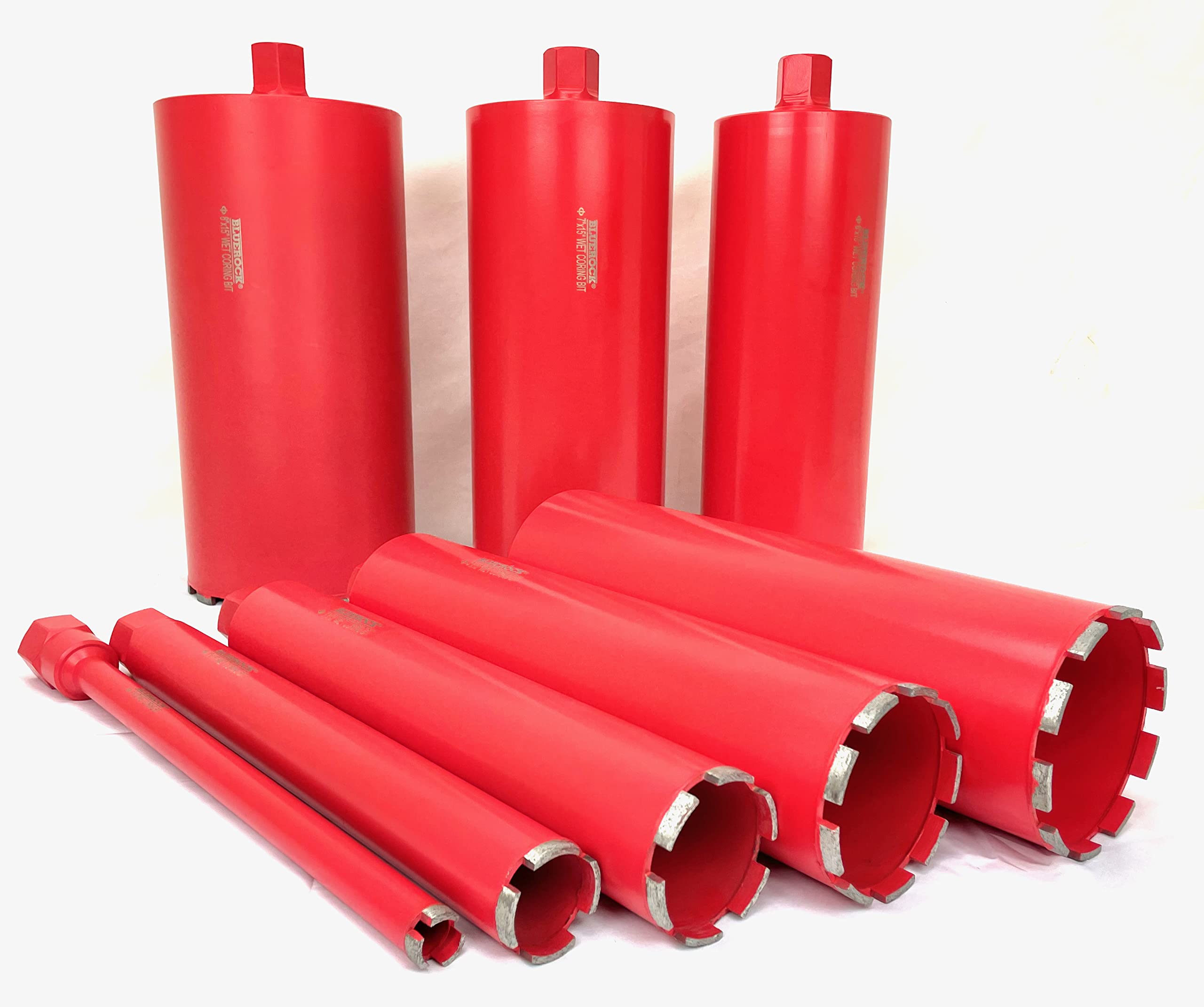 NEW CORE DRILL PACKAGE DEAL CONCRETE CORING Model 8Z1 + 1" - 8" Diamond WET Coring Bit Set by BLUEROCK Tools