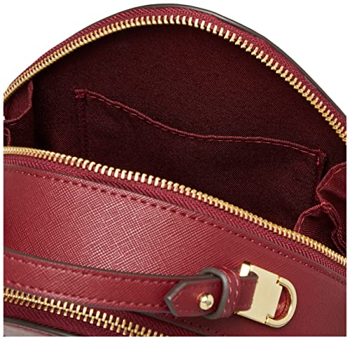 Samantha Vega Women's Handbag, Plaid Spade Motif Bag, Wine Red