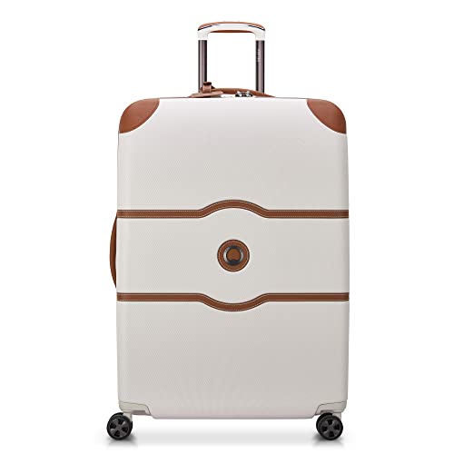 DELSEY Paris Chatelet Hardside 2.0 Luggage with Spinner Wheels, Angora, Checked-Medium 24 Inch