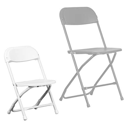 Flash Furniture Timmy 10 Pack Kids White Plastic Folding Chair