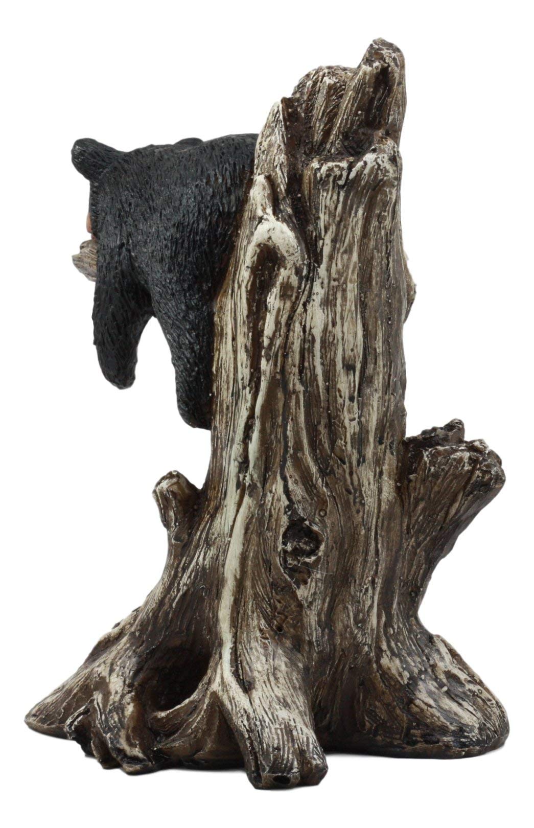 Ebros Lazy Days of Summer Black Bear Sleeping On Tree Branch Statue Wildlife Forest Rustic Cabin Decor Bear Figurine