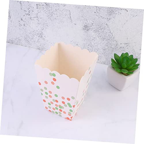 jojofuny 24pcs Popcorn Boxes Wedding Confetti Wedding Party Supplies Party Treat Boxes Candy Box Popcorn Treat Box Party Popcorn Boxes Set up Snack Box Chicken Popcorn Box Dessert