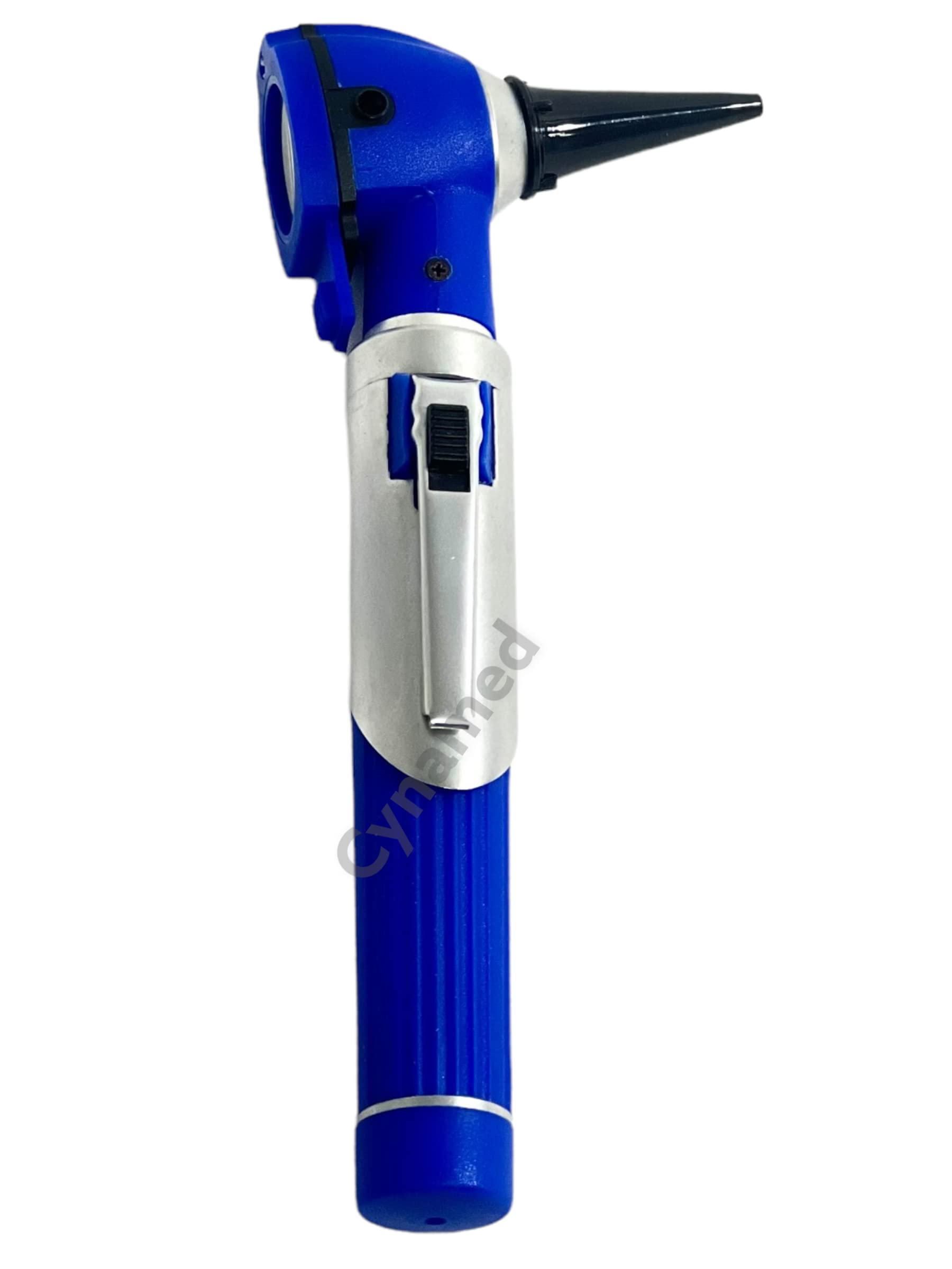 New Mini Fiber Optic Otoscope Blue (Pocket Size) Medical Ent Diagnostic Set Plus 1 Extra Replacement Bulb Cynamed