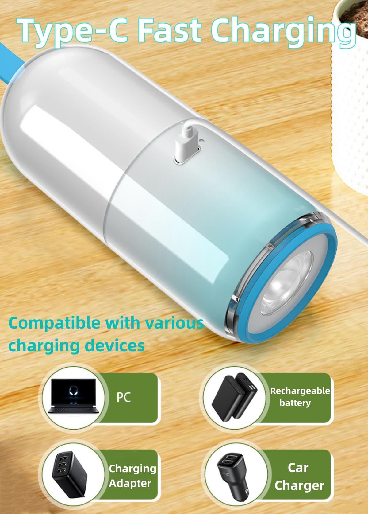 Yaindhi LED Flashlights -Camping Lantern Rechargeable Mini Camping Flashlights with 5 Modes, Powerful and Bright for Outdoor Use Power Outages, Hiking, Hurricane, Emergency, Home