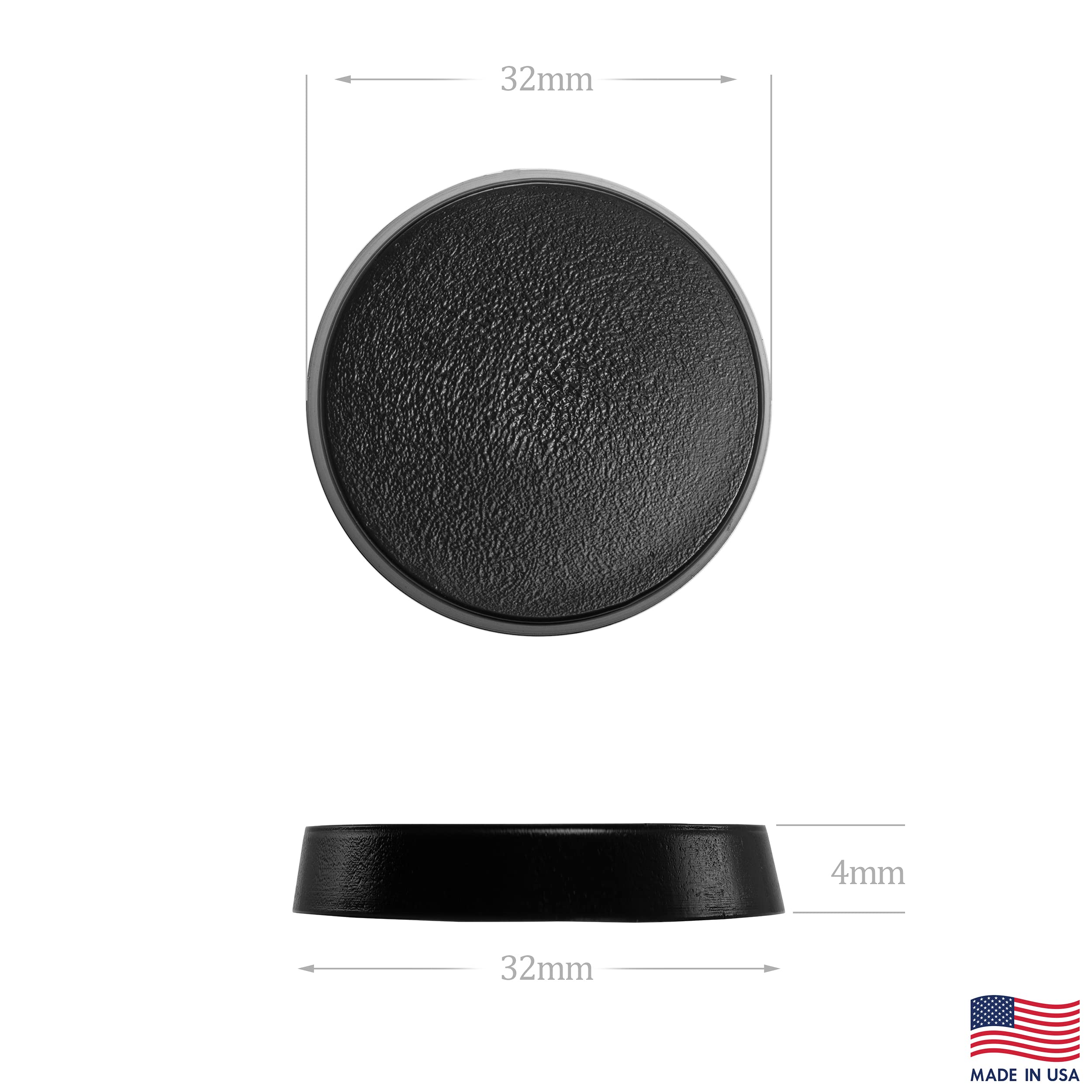 EasyPegs 32mm Plastic Round Bases or 1.26 inch Plastic Round Bases Wargames Table Top Games 120 Count