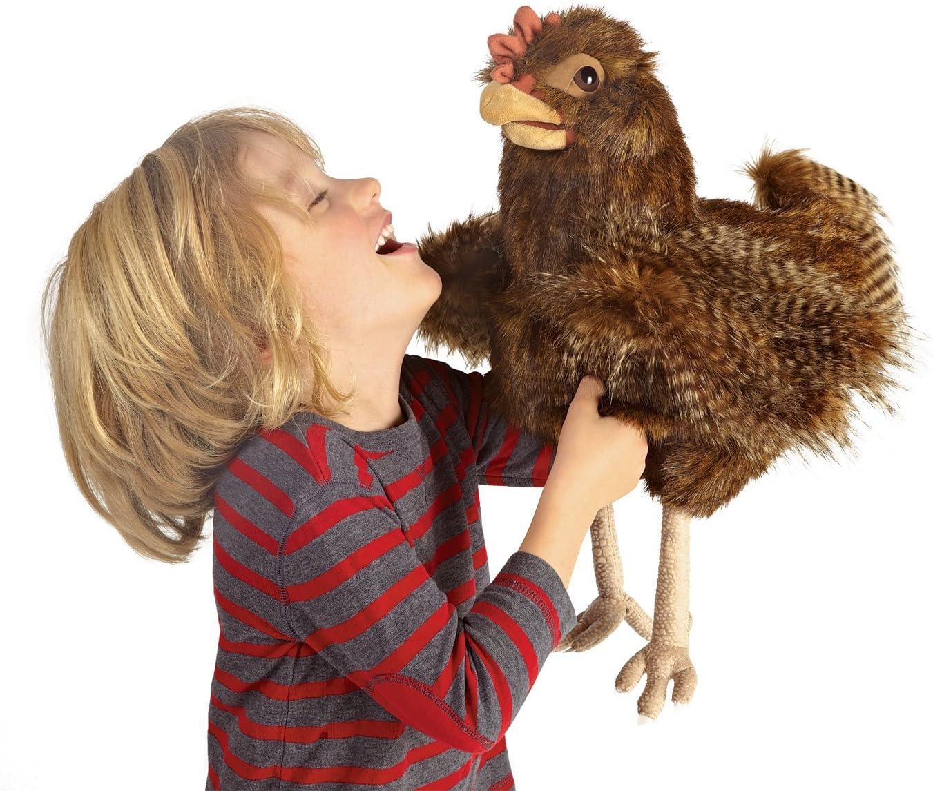 Folkmanis Hen Hand Puppet, Brown