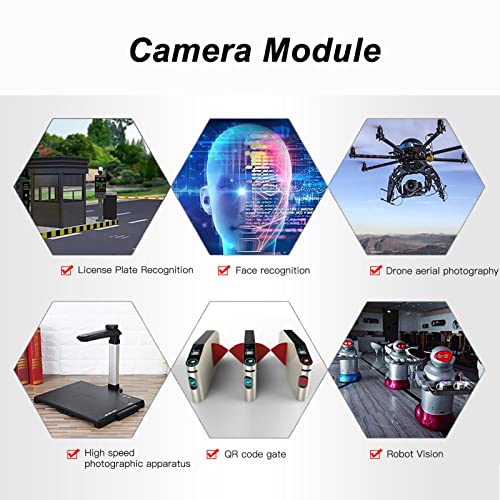 Camera Module, PCB Distortion Free Len 0.3MP 640 X 480 USB Webcam Board for Drone Aerial Photography